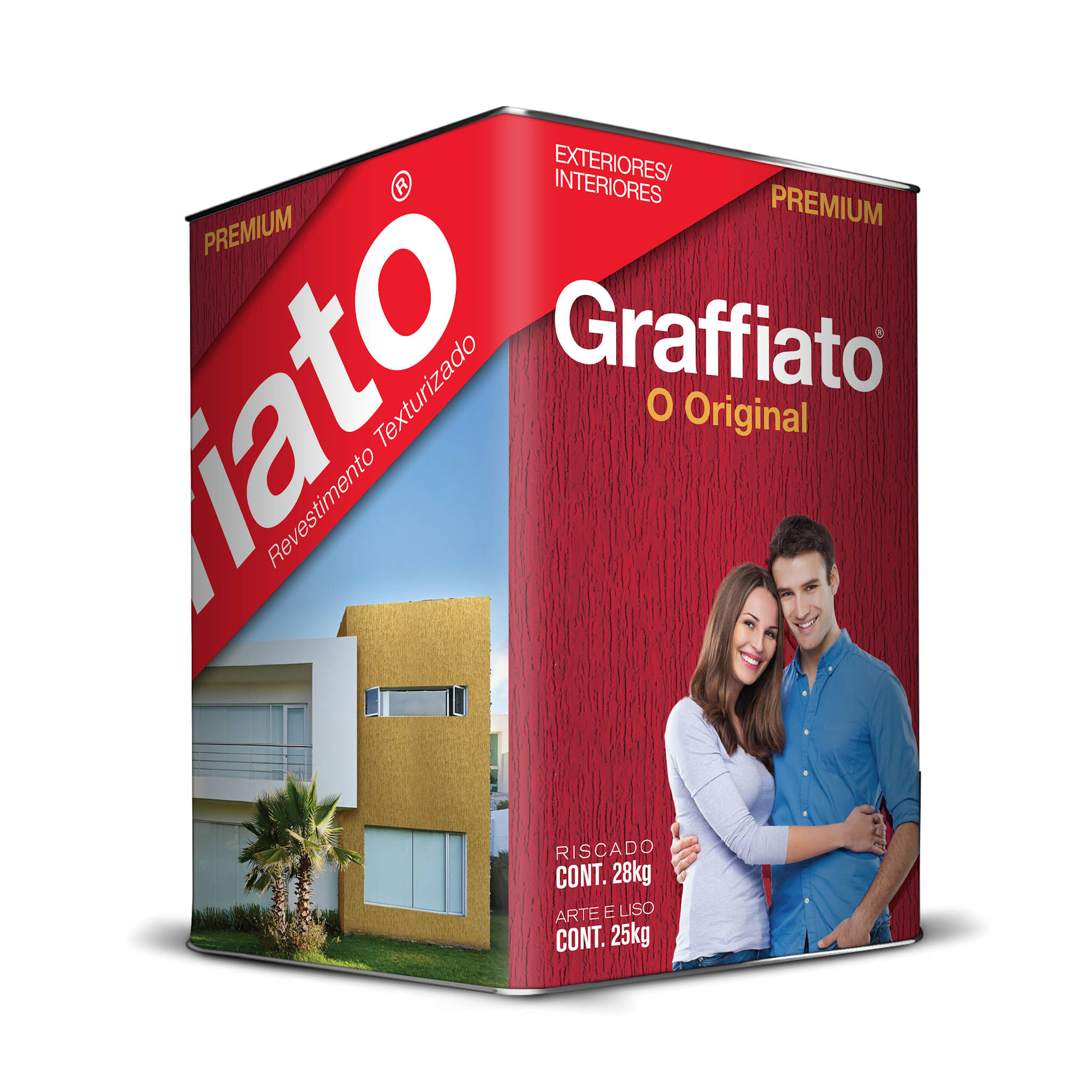 TEXTURA GRAFFIATO RISCADO PREMIUM LATA PALHA 28KG - HYDRONORTH