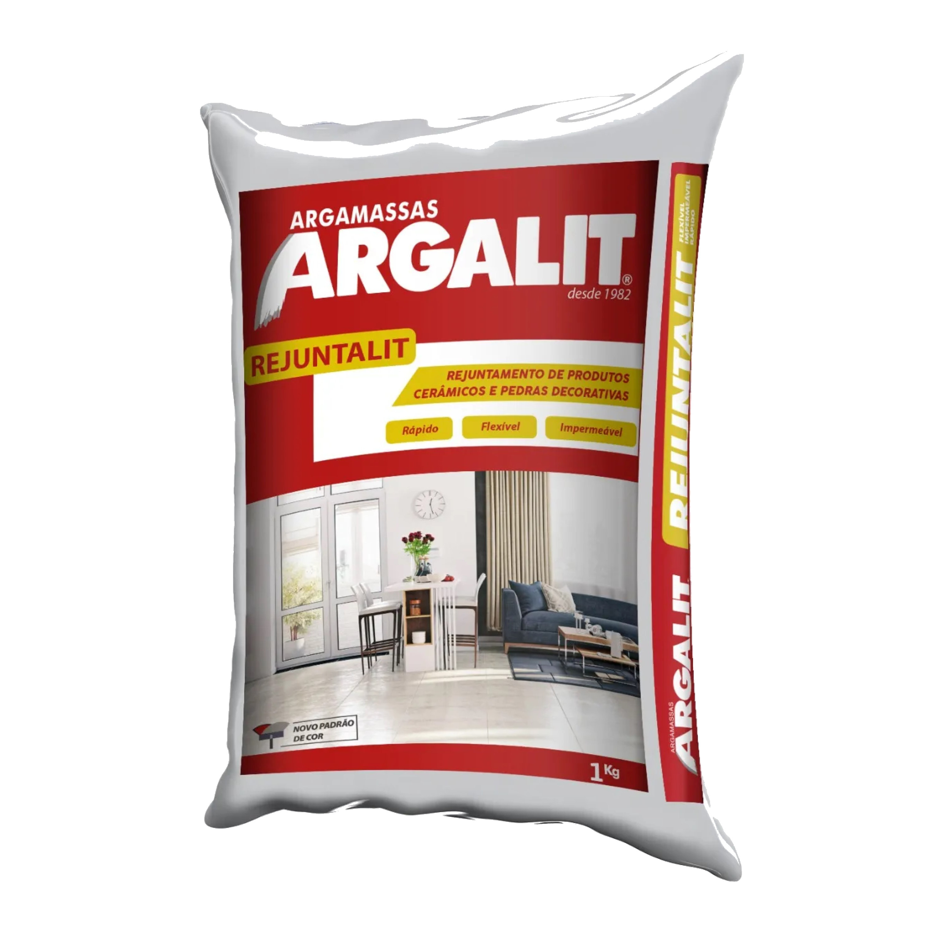 REJUNTE REJUNTALIT FLEXIVEL CINZA CLARO 1KG - ARGALIT